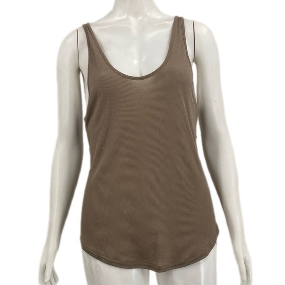 ALO Yoga | Tops | Alo Yoga Top Cut Out Back Ribbed Top | Poshmark